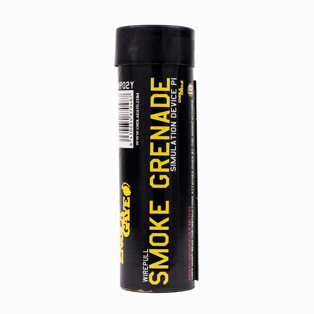 Yellow Wire Pull™ Smoke Grenade WP40 - Fireworks North West